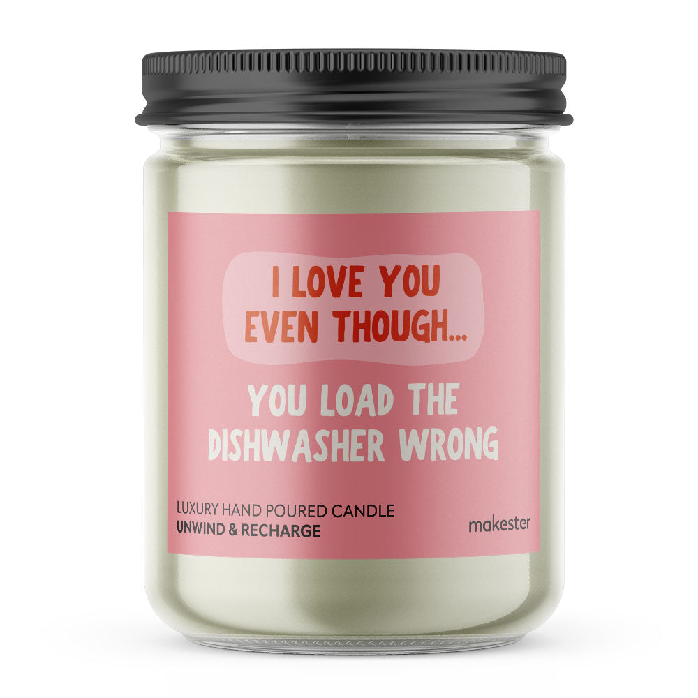 Love You Dishwasher Candle - Wife Gift - Luxury Soy Wax - Vanilla ...