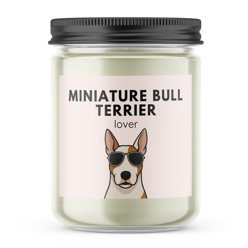 Miniature Bull Terrier Gift - Luxury Soy Wax Candle - Vanilla, Jasmine ...