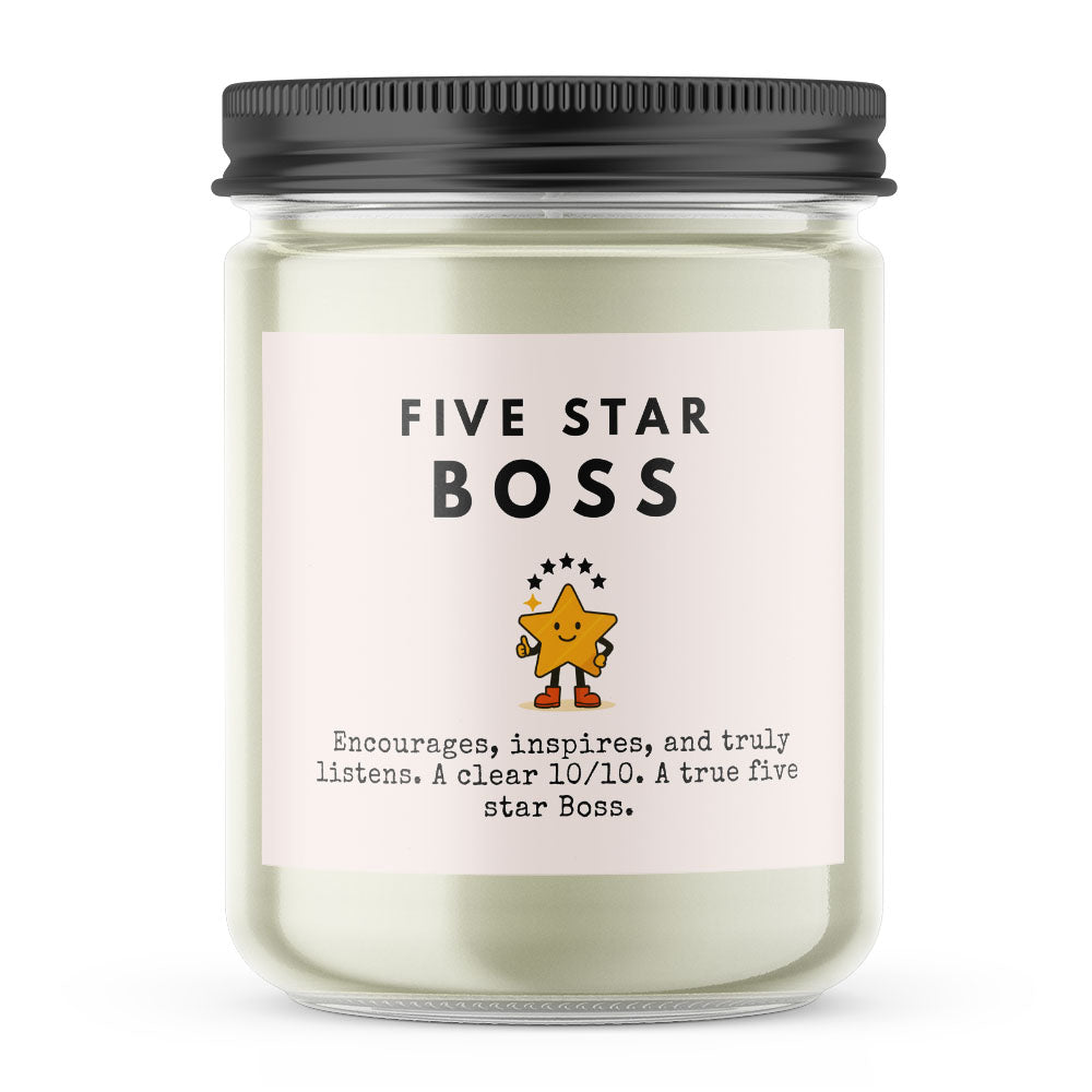 Boss Gift - Luxury Soy Wax Candle - Vanilla, Jasmine, Sugared Almond ...