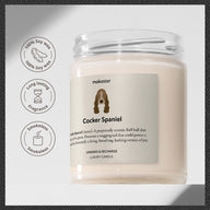 Cocker Spaniel Candle Gift - Luxury Soy Wax - Cocker Spaniel Gifts ...