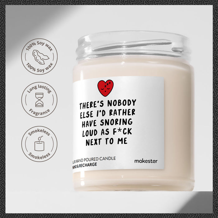 Snoring Valentines Day Candle - Hand Poured Soy Wax - Valentines ...