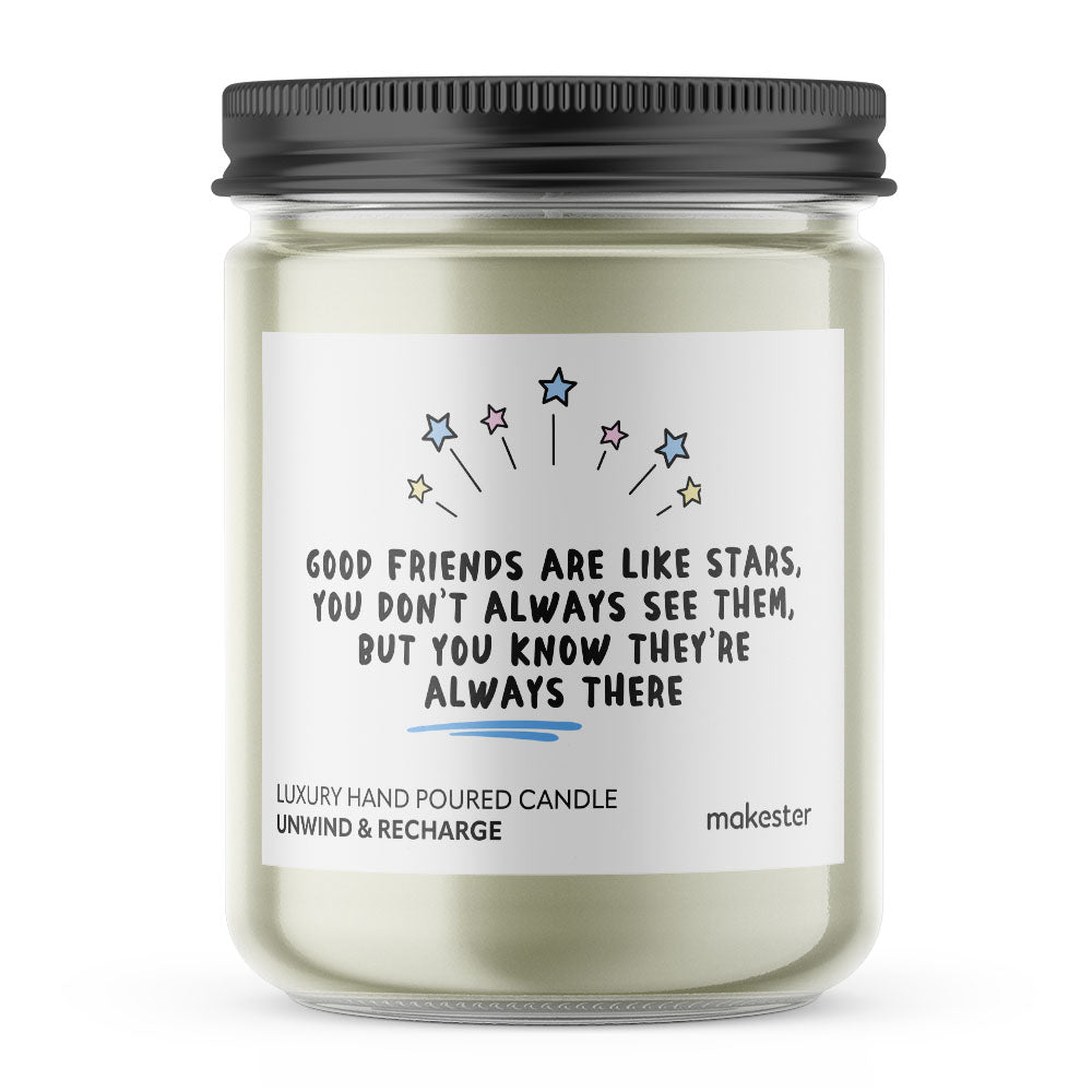 Friends Like Stars Candle - Luxury Scented Soy Wax - Gift For Friend ...